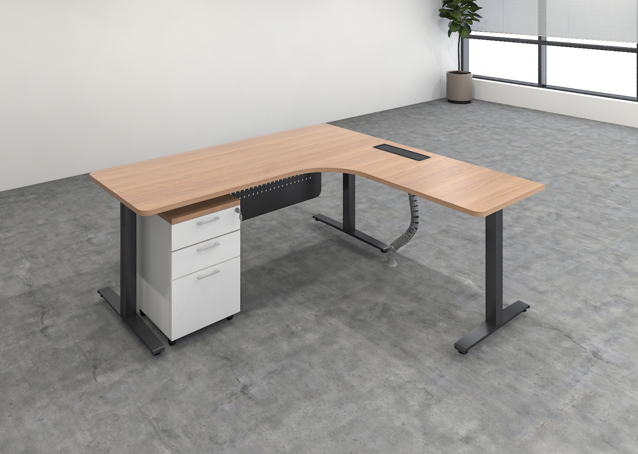 Ergonomic Smart Desk 4 (L Shaped Table) - Anew Workspace